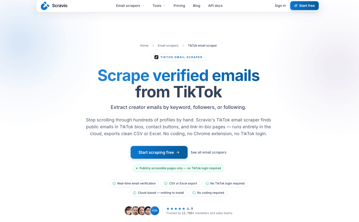 Best TikTok Email Scraper Tools in 2026 (Ranked & Tested) | Scravio